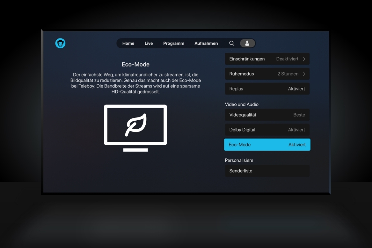 Eco-Mode: Nachhaltiger streamen mit Teleboy TV | Teleboy Magazin